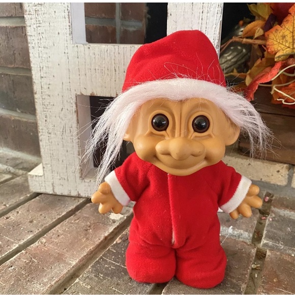 Russ | Toys | Vintage Russ Berrie Christmas Santa Claus Vinyl Troll ...